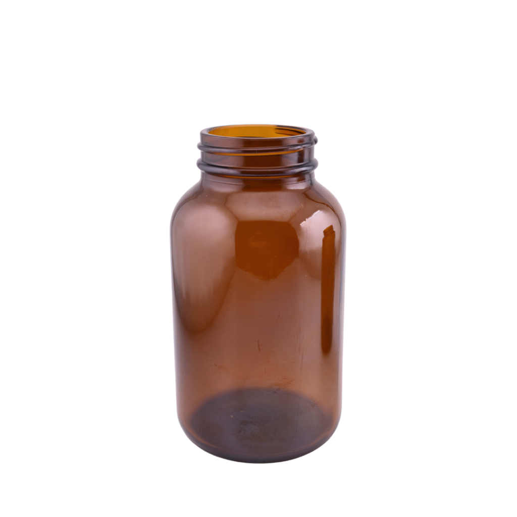 250 cc Amber Glass Wide Mouth Packer with 45-400 Neck Finish | Victorie ...