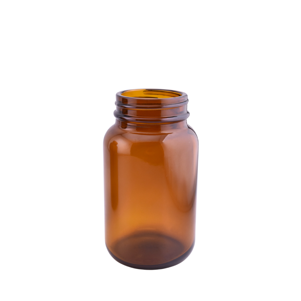 150 cc Amber Glass Wide Mouth Packer with 45-400 Neck Finish | Victorie ...