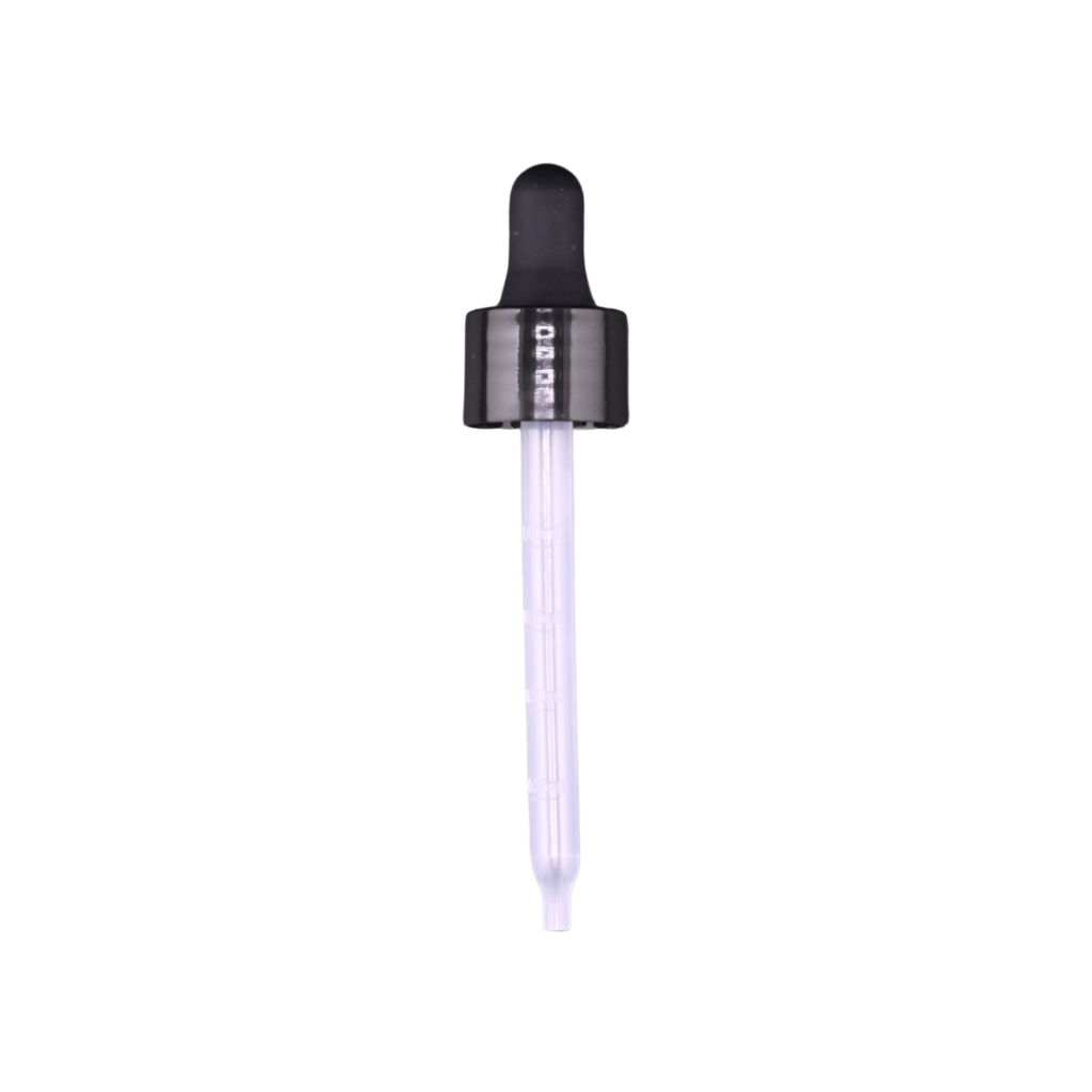 Dropper (20-410 non-crc, 76 mm) Black Smooth Cap/Bulb GPI 20/410 ...