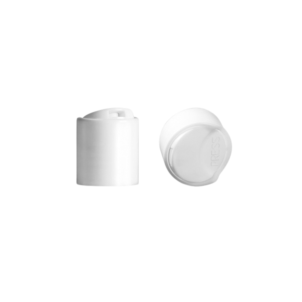 24-410 White Dispensing Cap with HS Liner | Victorie Packaging